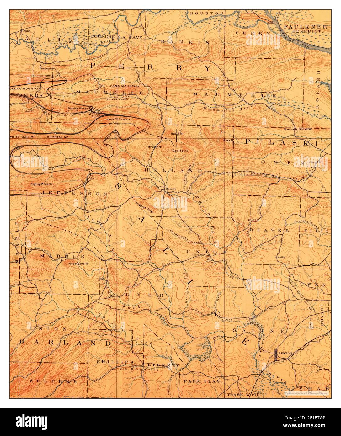 Benton map hi-res stock photography and images - Alamy