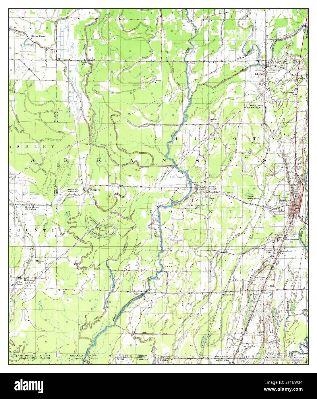 Map of eudora hi-res stock photography and images - Alamy