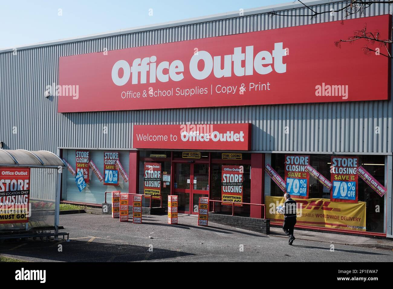 A branch of Office Outlet in South Wimbledon which is now closed down ...