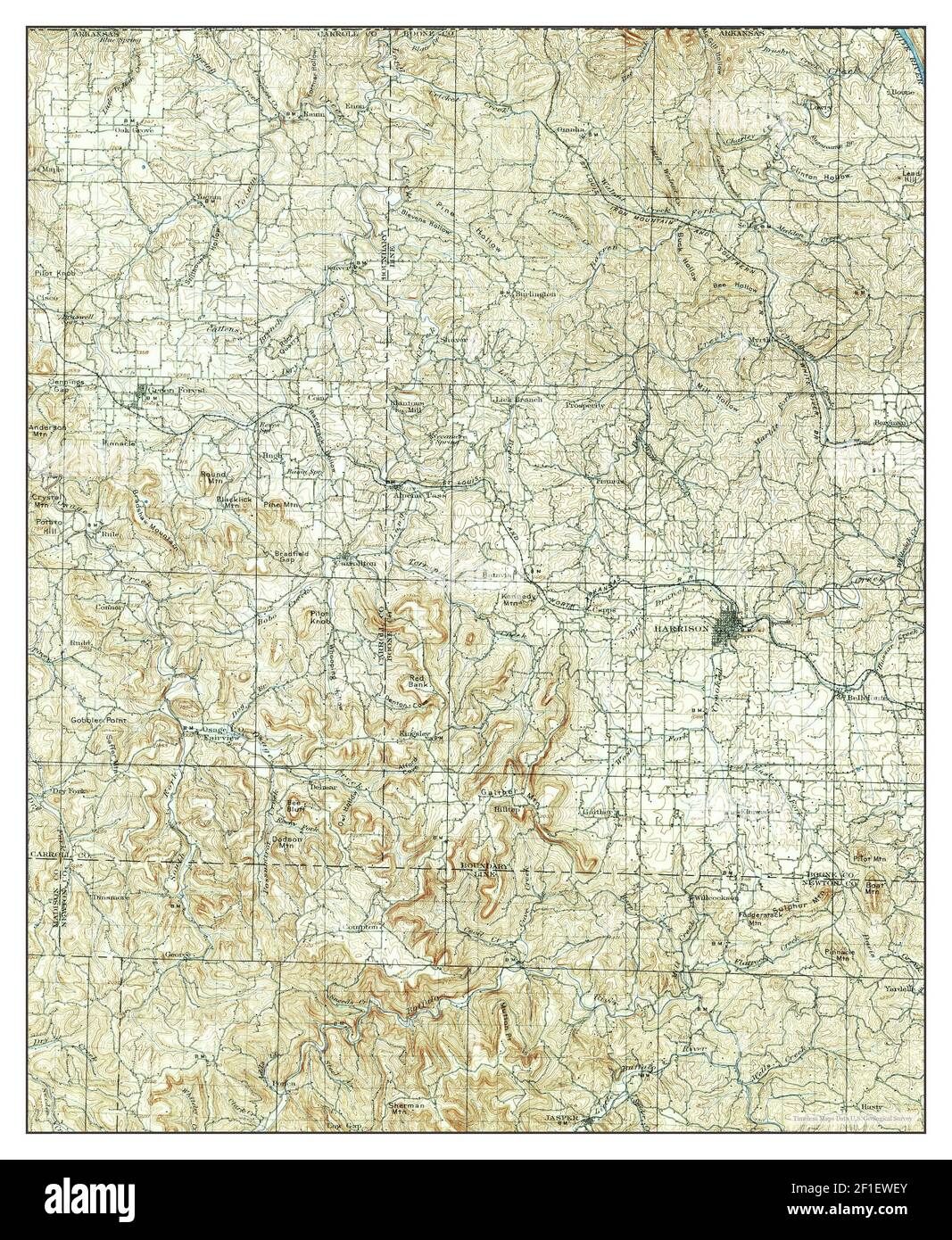 Harrison, Arkansas, map 1904, 1:125000, United States of America by ...