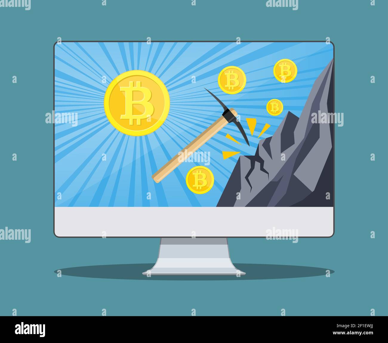Computer mining Stock Vector Images - Alamy