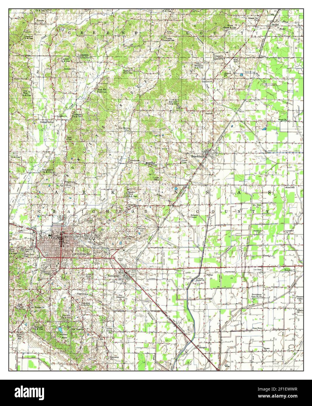 Jonesboro arkansas map hi-res stock photography and images - Alamy