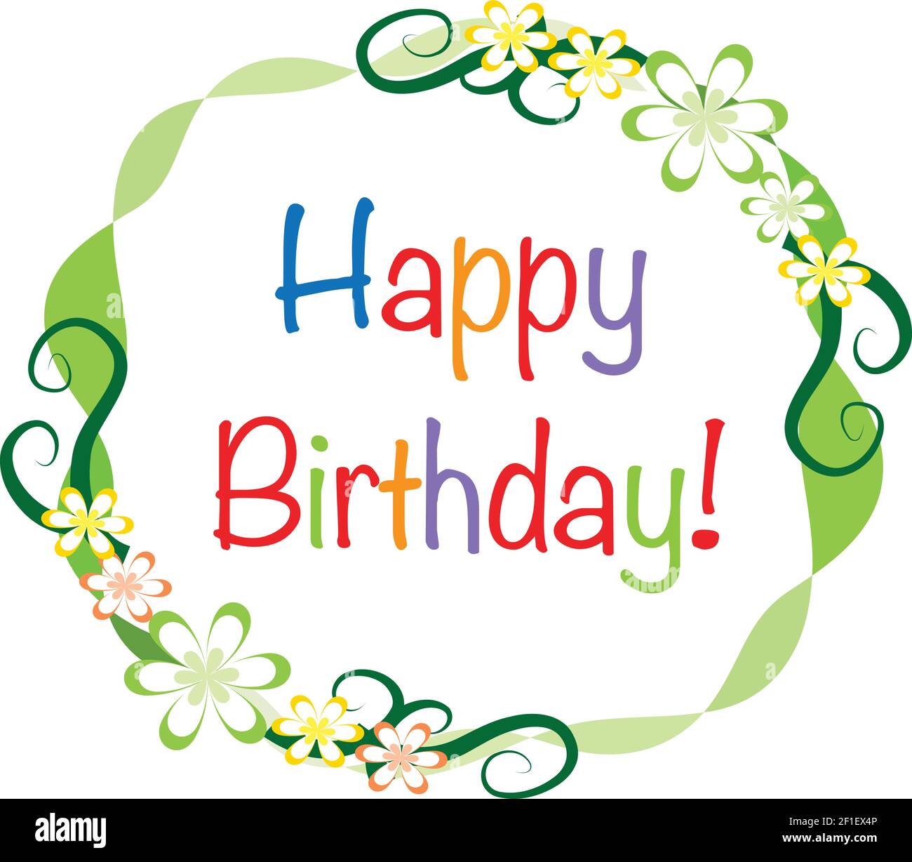 vector cartoon Happy birthday card Stock Vector Image & Art - Alamy