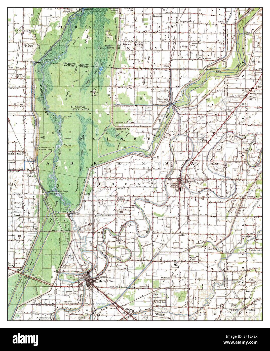 Marked tree arkansas Cut Out Stock Images & Pictures - Alamy