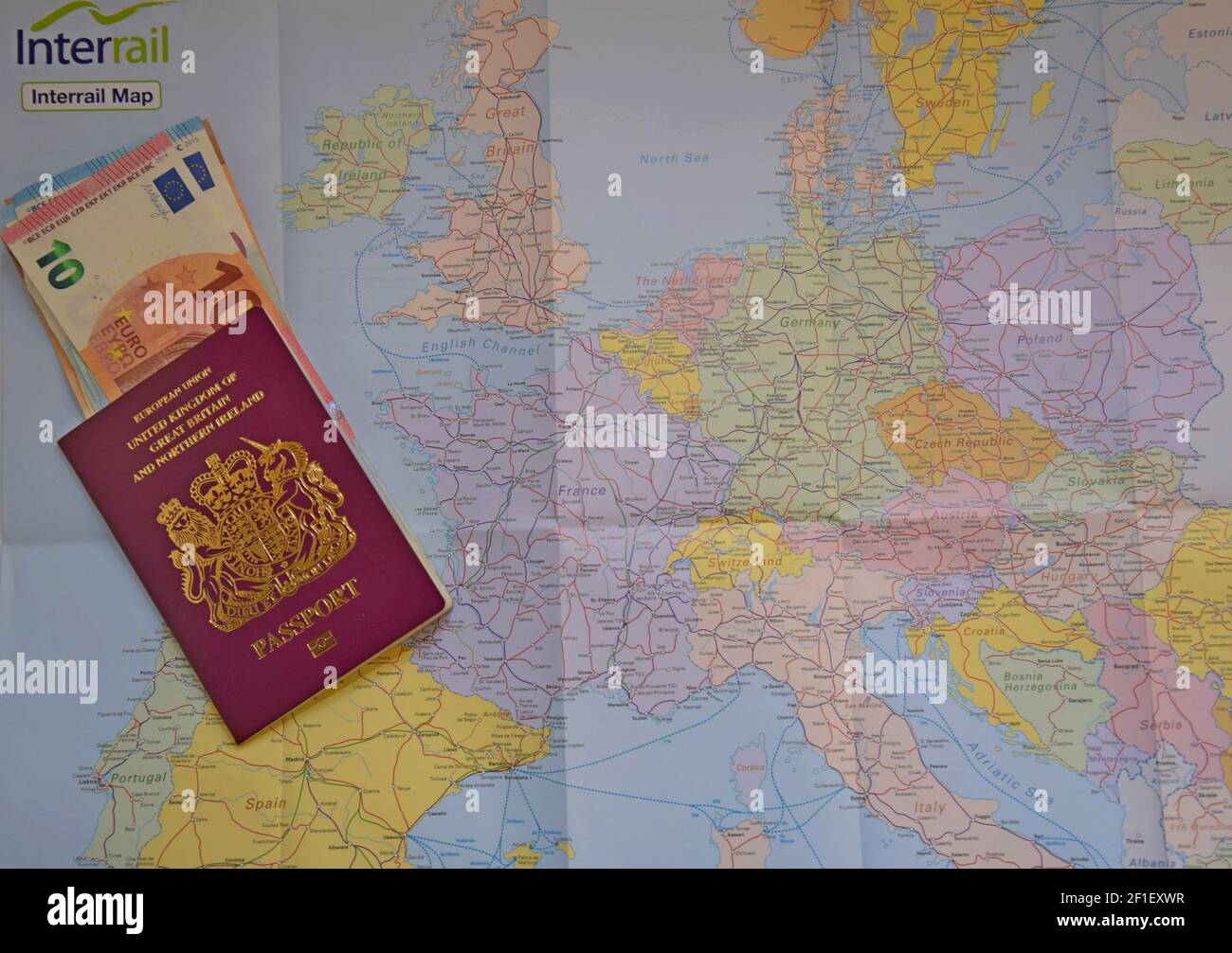 Interrail map hi-res stock photography and images - Alamy