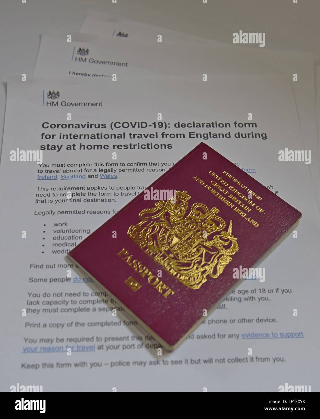Declaration Form High Resolution Stock Photography and Images - Alamy