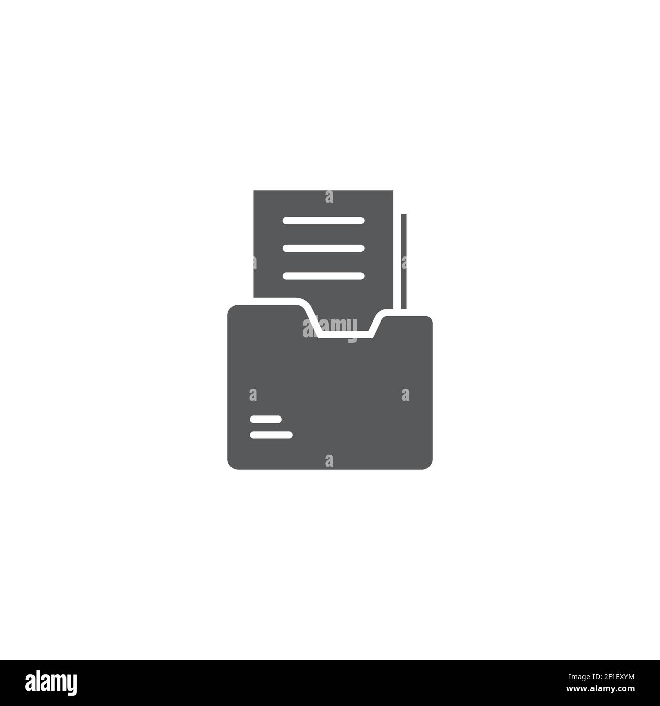 dossier folder outline icon linear style sign for mobile concept and ...