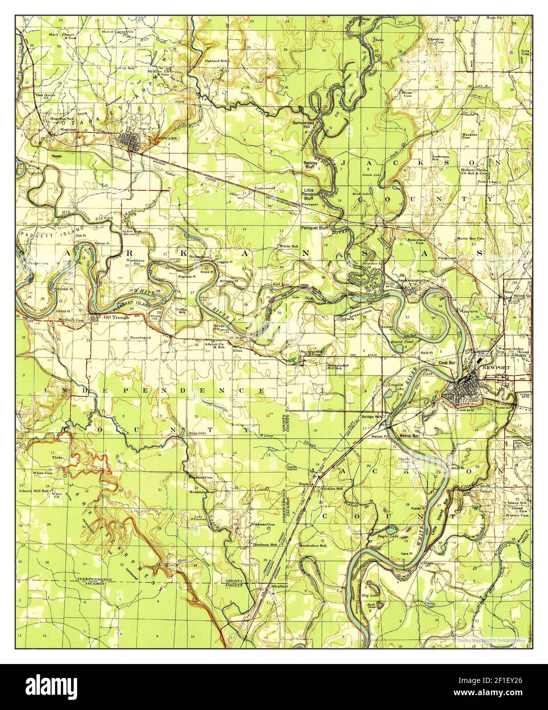 Newport arkansas map Cut Out Stock Images & Pictures - Alamy