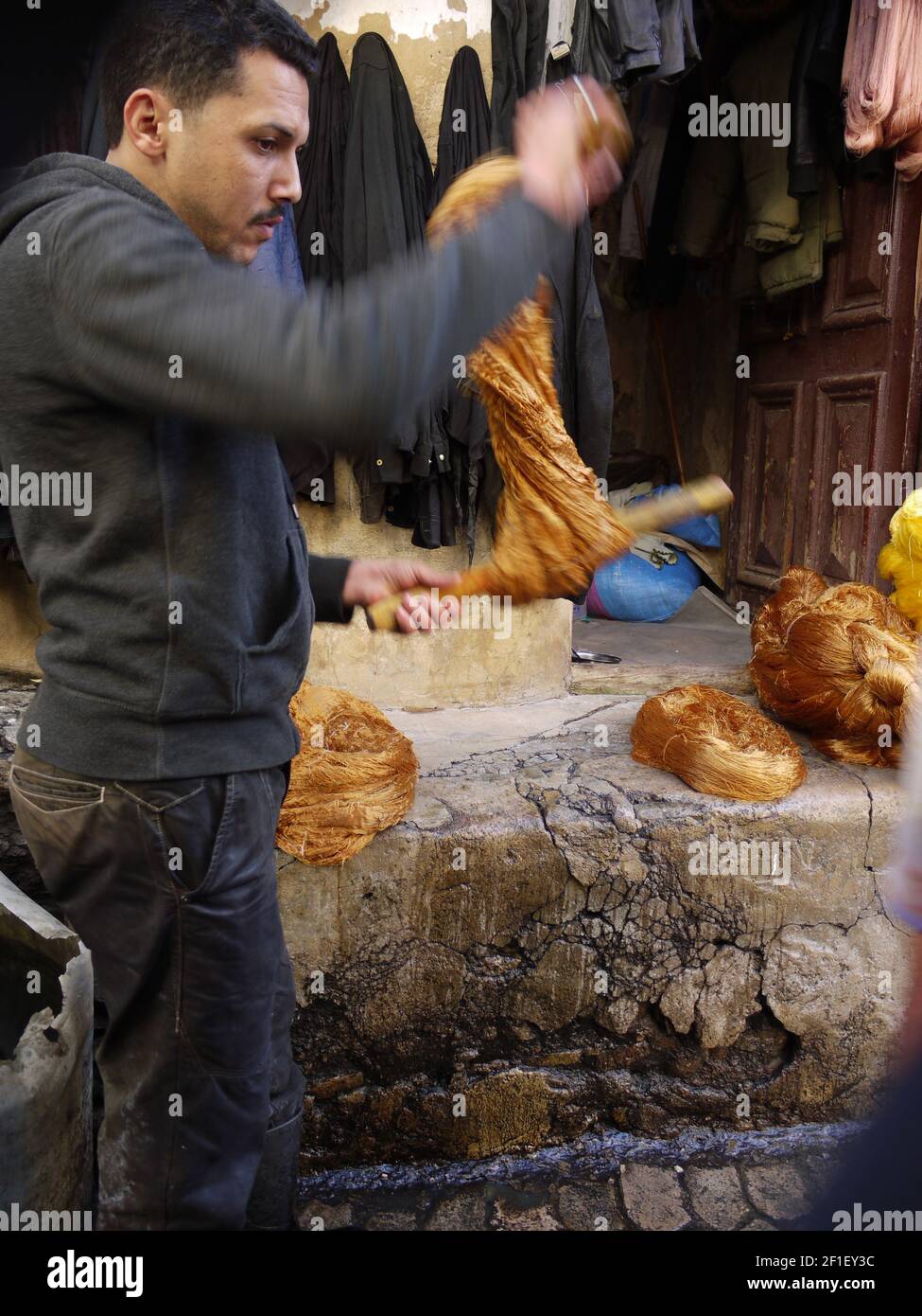 General scenes of people and places in the town of FEZ in the North ...