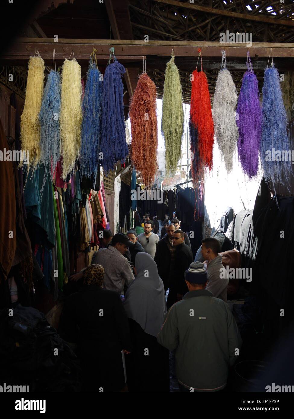 General scenes of people and places in the town of FEZ in the North ...