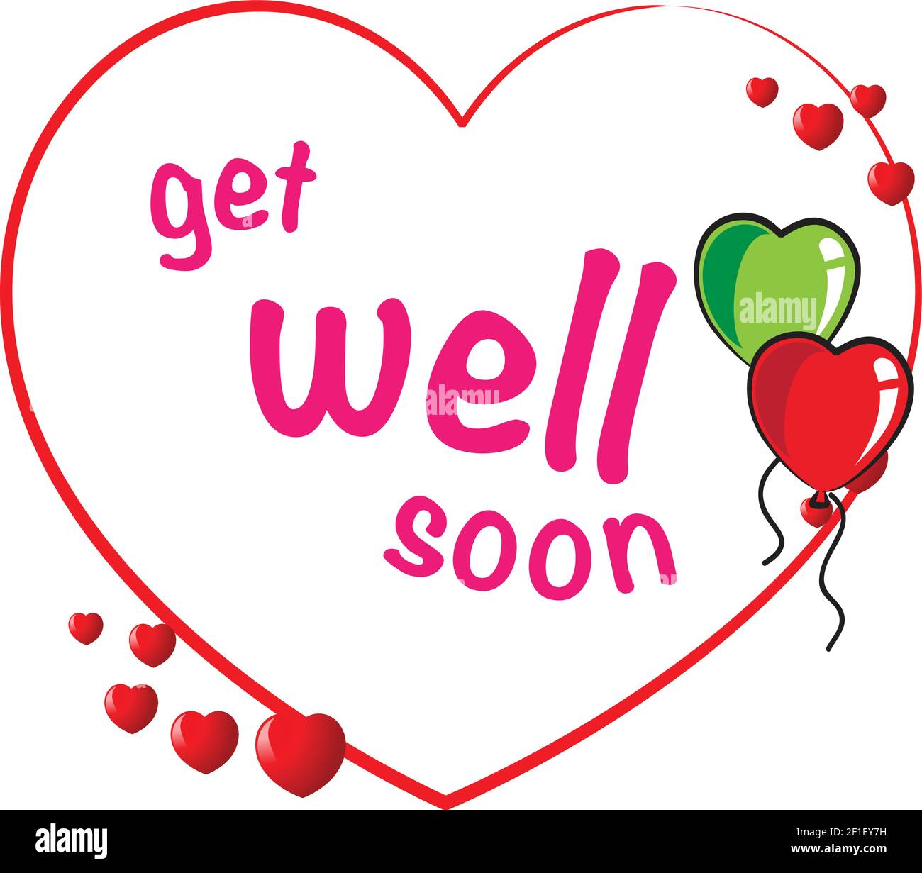 vector cartoon get well soon card Stock Vector Image & Art - Alamy