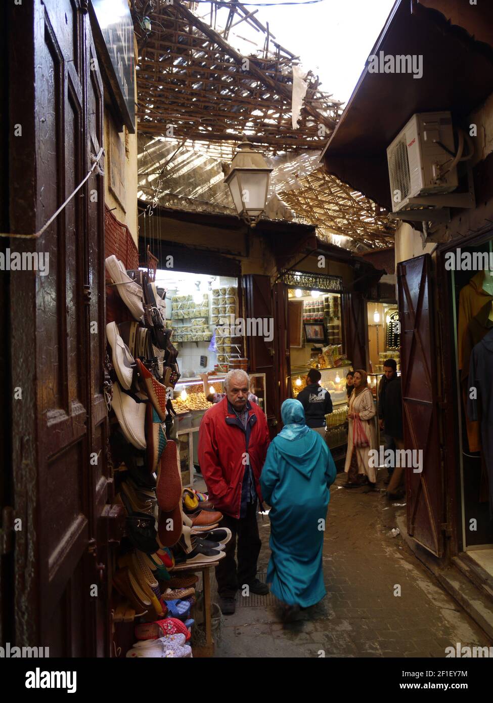 General scenes of people and places in the town of FEZ in the North ...