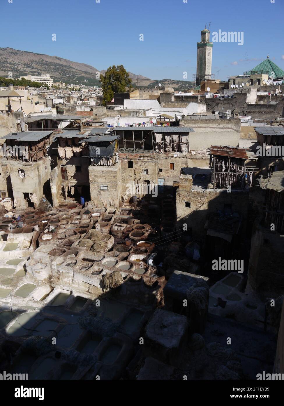 General scenes of people and places in the town of FEZ in the North ...