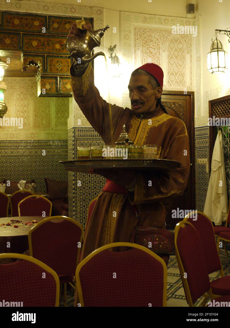 General scenes of people and places in the town of FEZ in the North ...