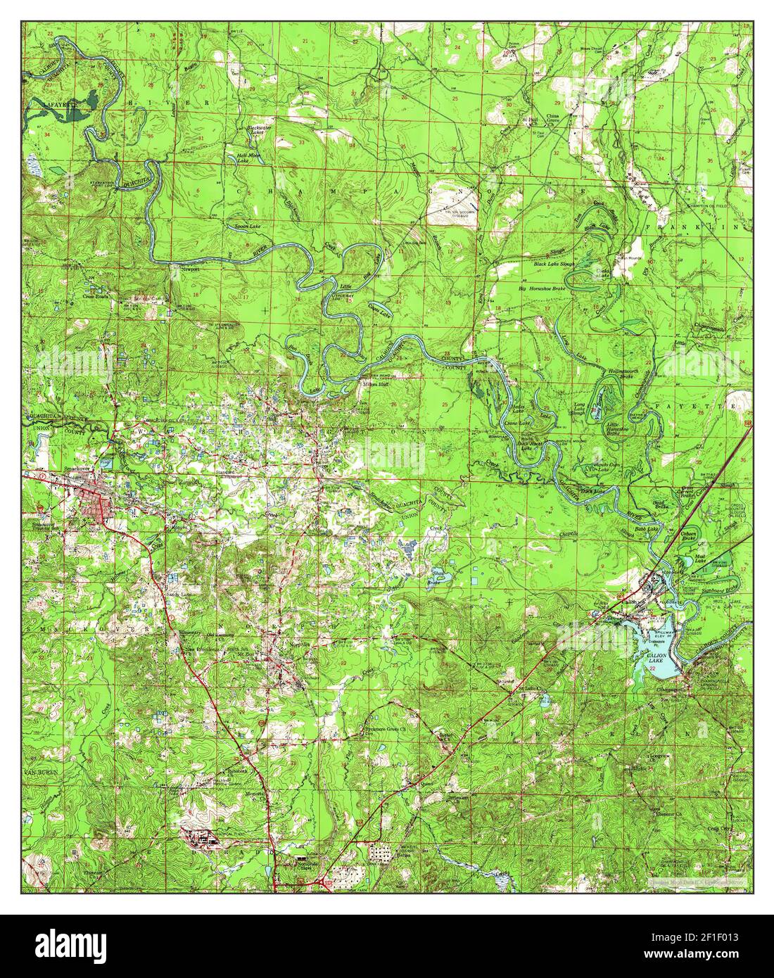 Smackover, Arkansas, map 1964, 1:62500, United States of America by ...
