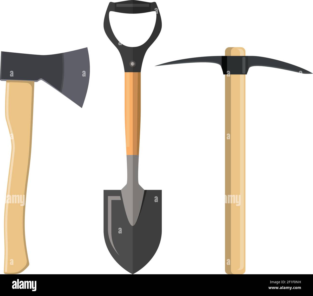 Pickaxe, shovel and ax Stock Vector Image & Art - Alamy