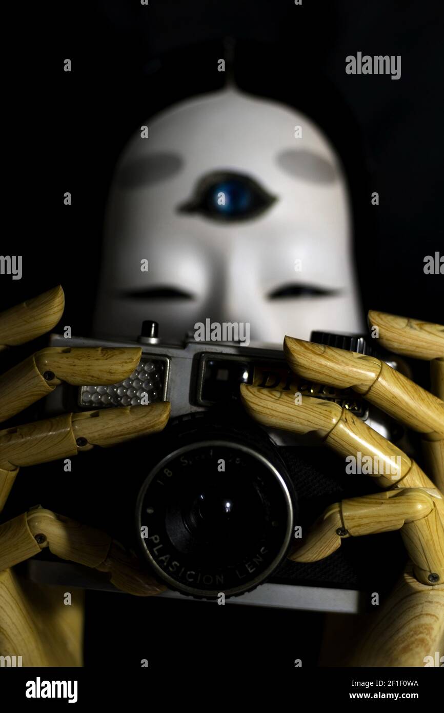 mask film camera photographers Stock Photo - Alamy