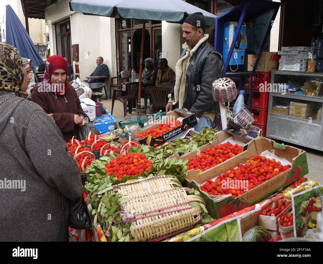 General scenes of people and places in the town of FEZ in the North ...