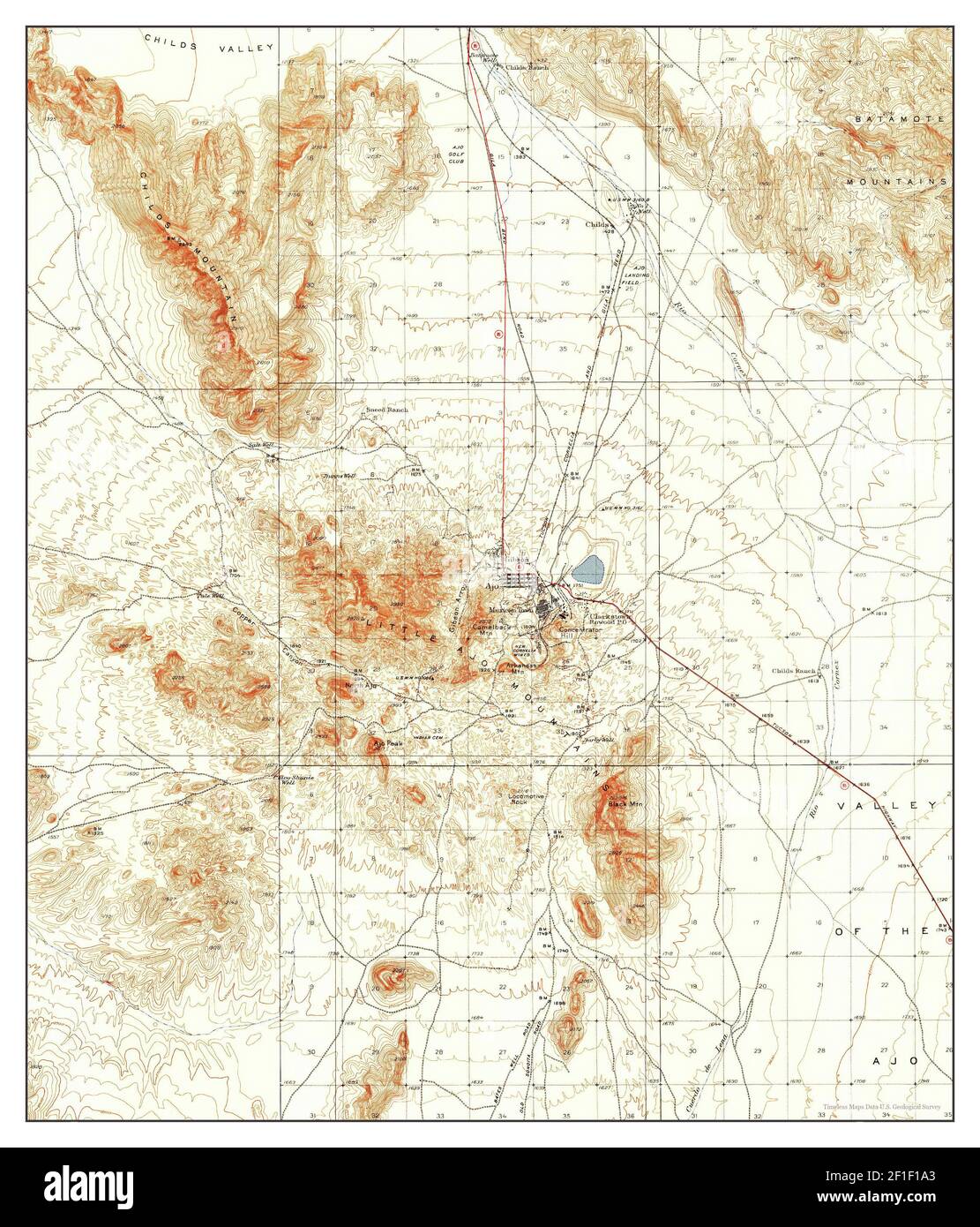 Map of ajo hi-res stock photography and images - Alamy