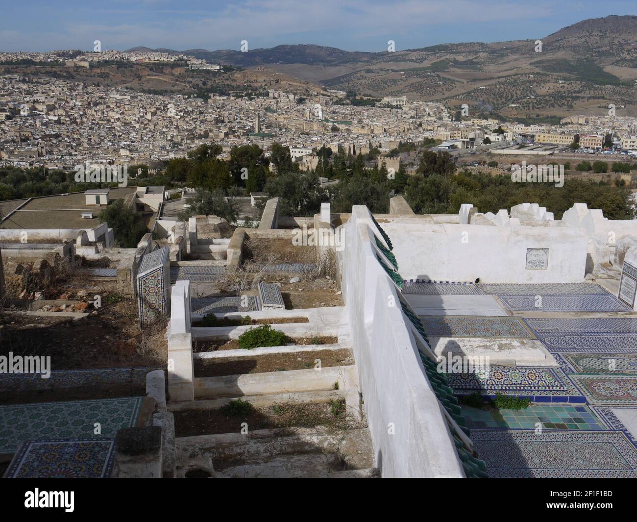 General scenes of people and places in the town of FEZ in the North ...