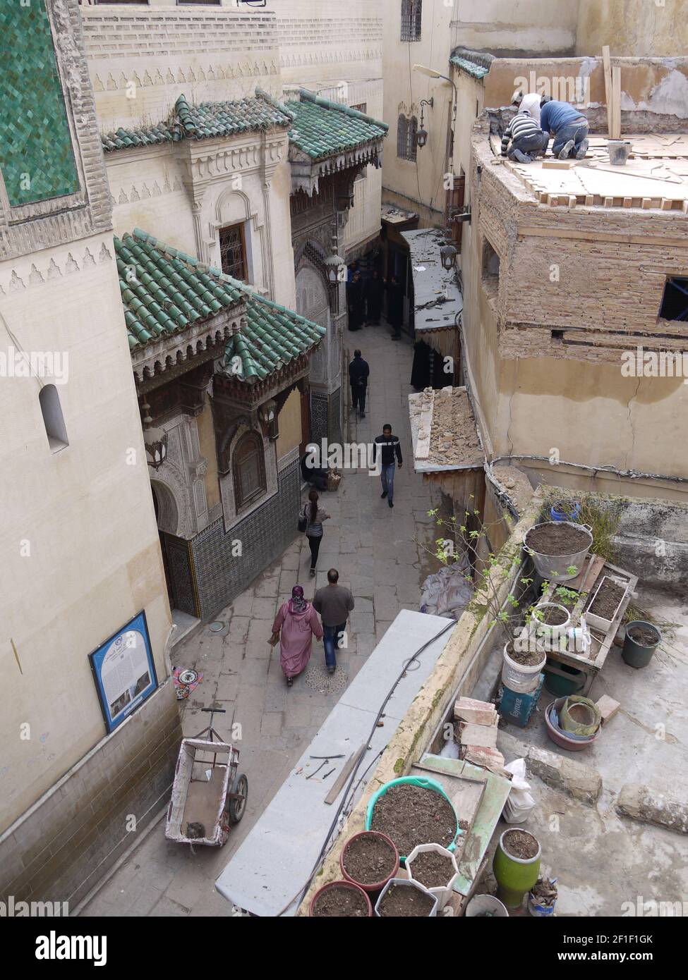 General scenes of people and places in the town of FEZ in the North ...