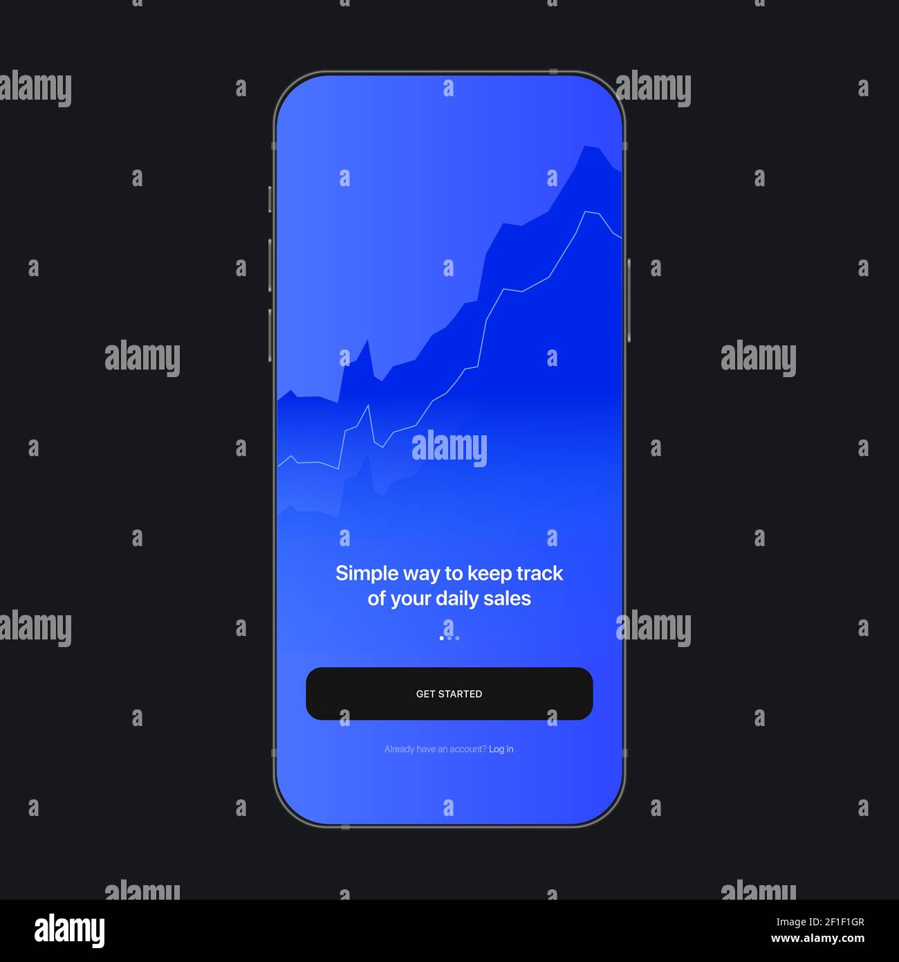 Start Page Ui Screen Concept Analytics App Vector Illustration Stock Vector Image And Art Alamy