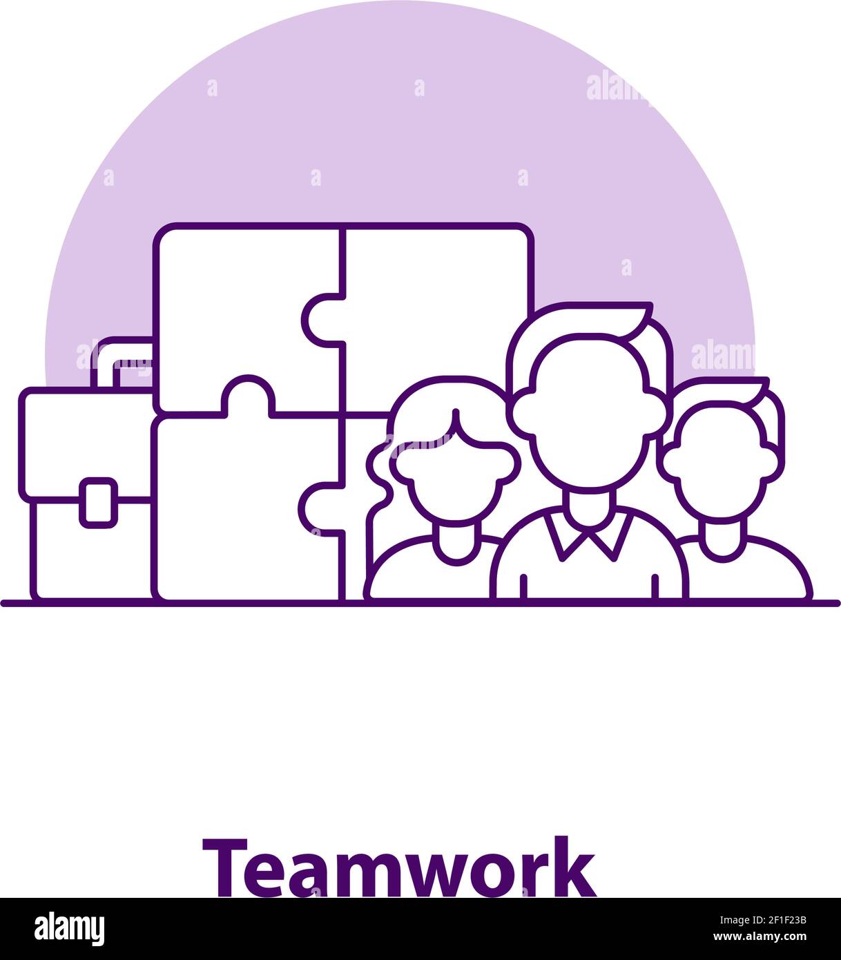 Teamwork creative UI concept icon Stock Vector Image & Art - Alamy
