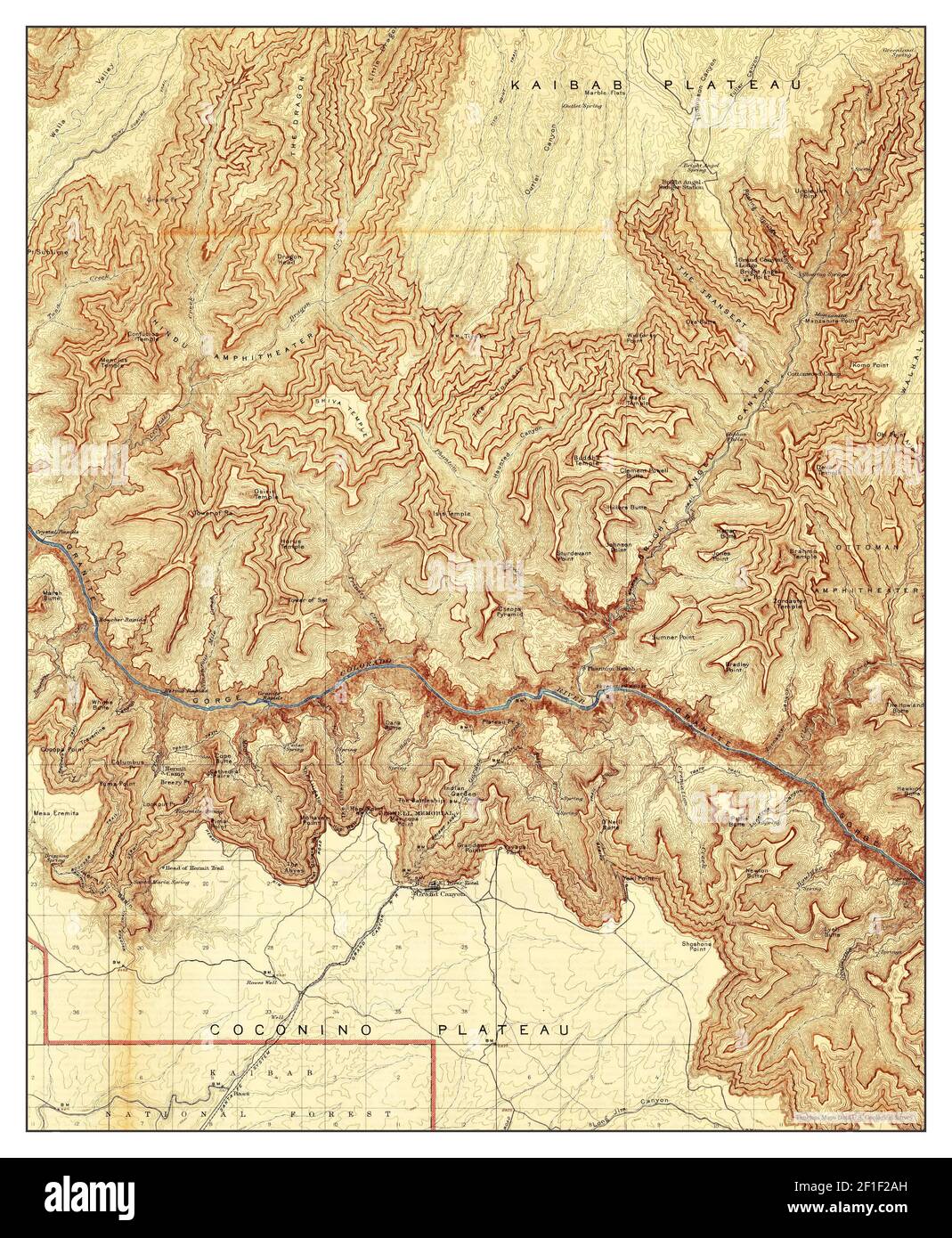 Bright Angel, Arizona, map 1906, 1:48000, United States of America by ...