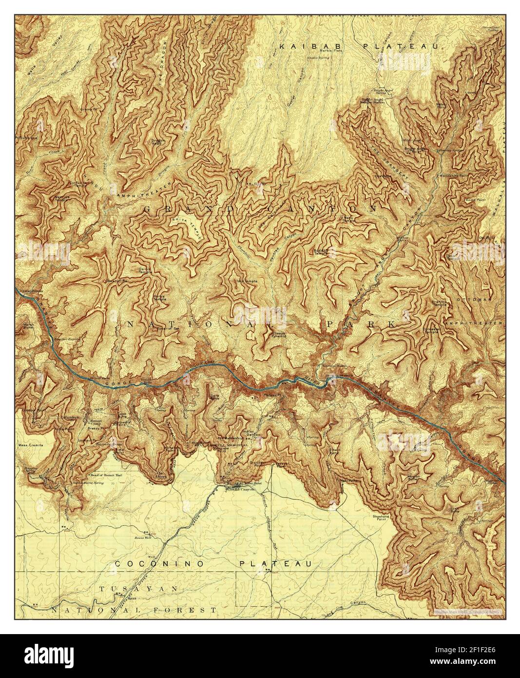 Bright Angel, Arizona, map 1906, 1:48000, United States of America by ...