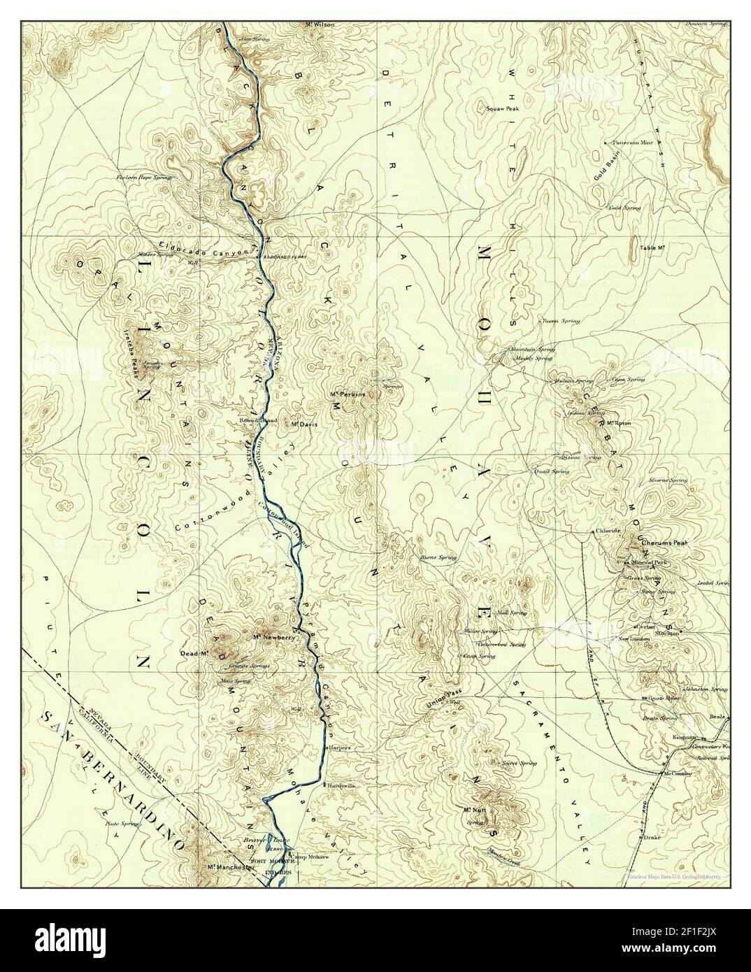 Mohave map hi-res stock photography and images - Alamy