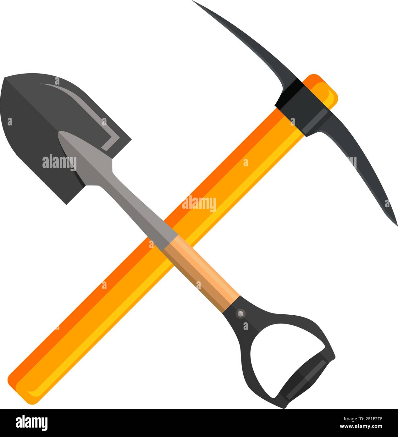 Shovel and pickaxe tools Stock Vector Image & Art - Alamy