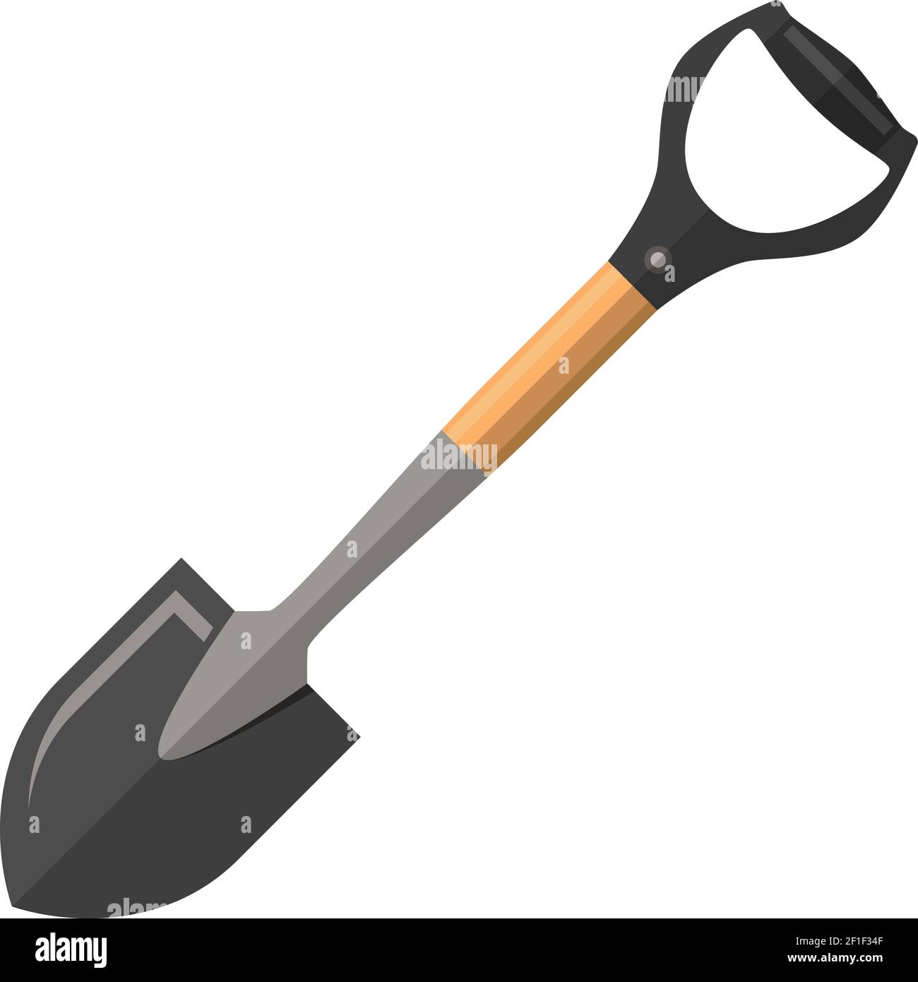 Shovel on White Background Stock Vector Image & Art - Alamy