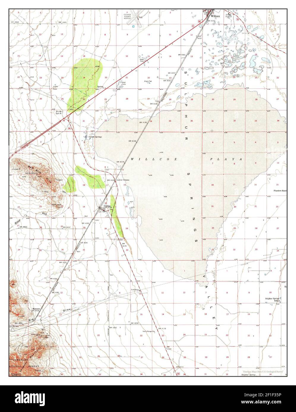 Cochise county map hi-res stock photography and images - Alamy