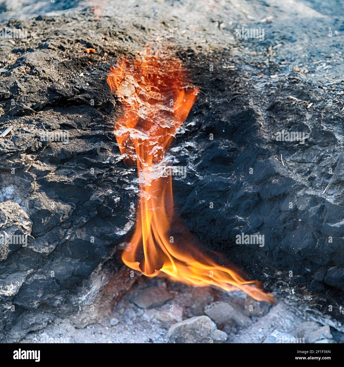In turkey the eternal fire Stock Photo - Alamy