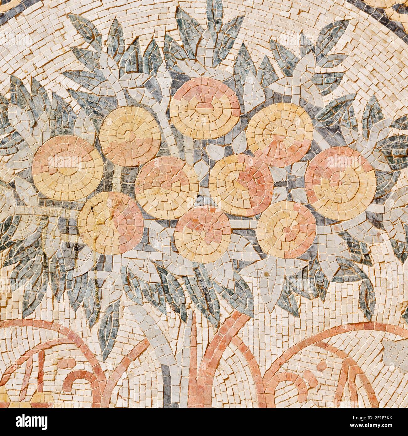 The antique ceramic roman decorative tile mosaic Stock Photo - Alamy