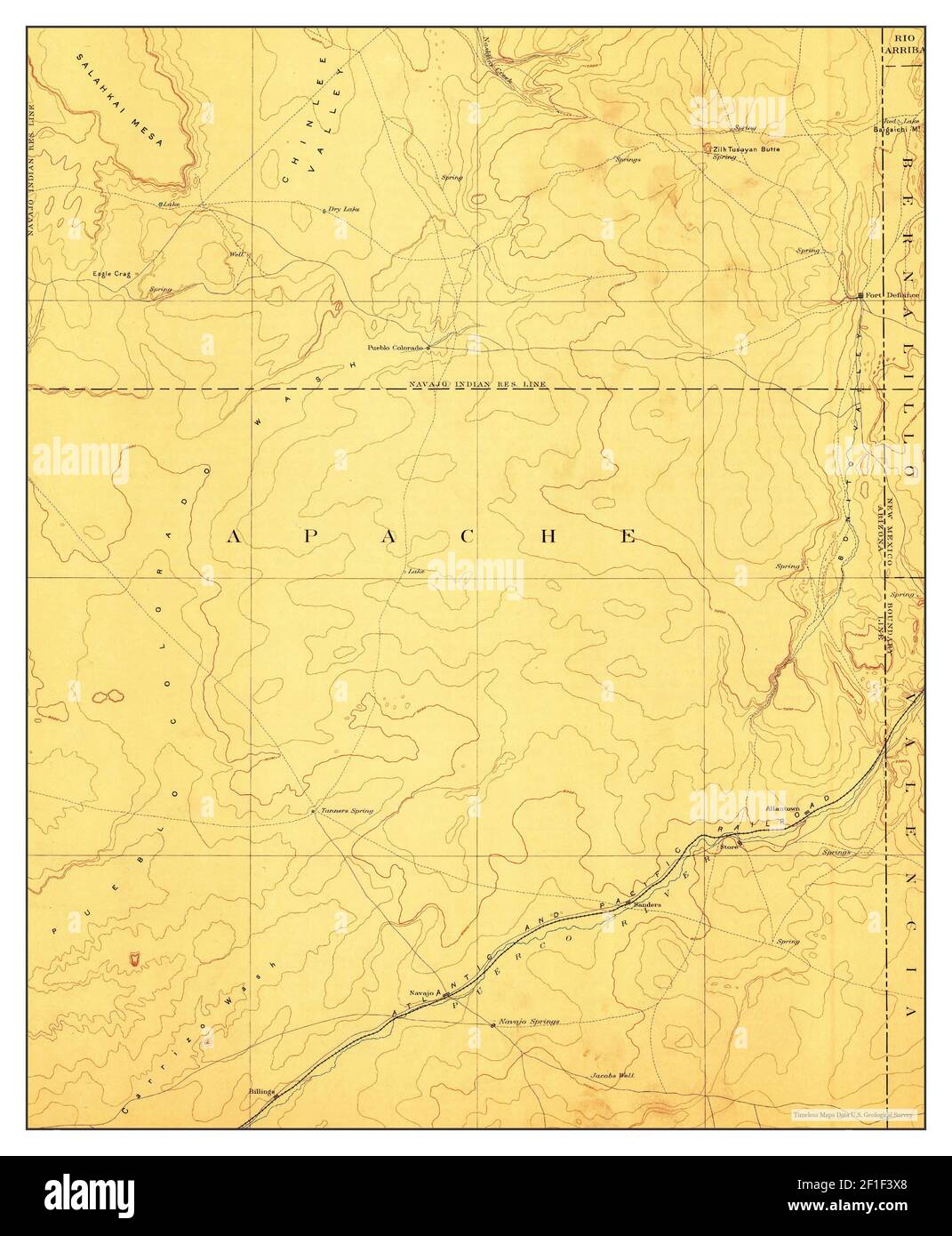 Map of fort defiance hi-res stock photography and images - Alamy