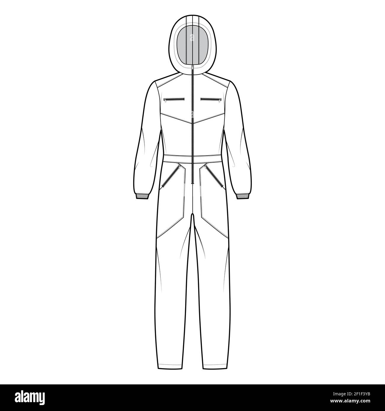 Ski pants technical drawing Stock Vector Images - Alamy