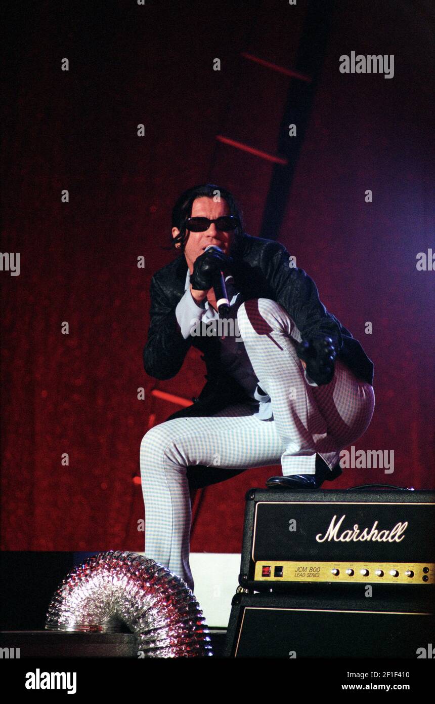 INXS in concert at Wembley Arena in London, UK. 18th June 1997 Stock ...