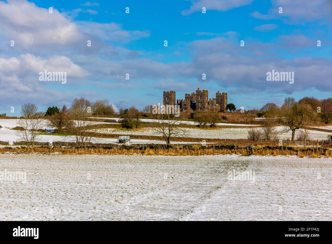 Riber Castle a 19th century grade 2 listed country house built by John ...