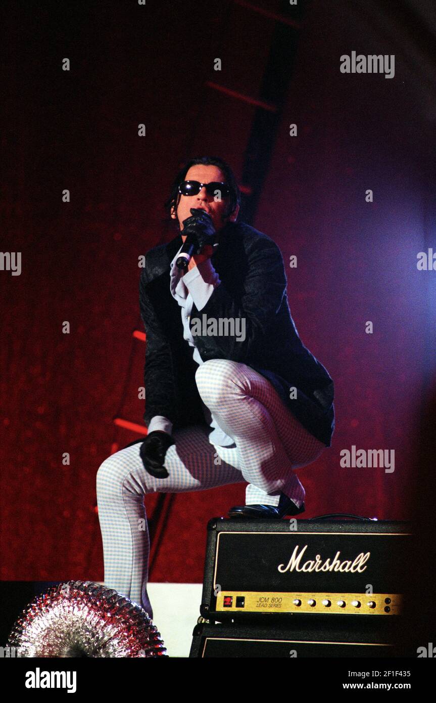 INXS in concert at Wembley Arena in London, UK. 18th June 1997 Stock ...