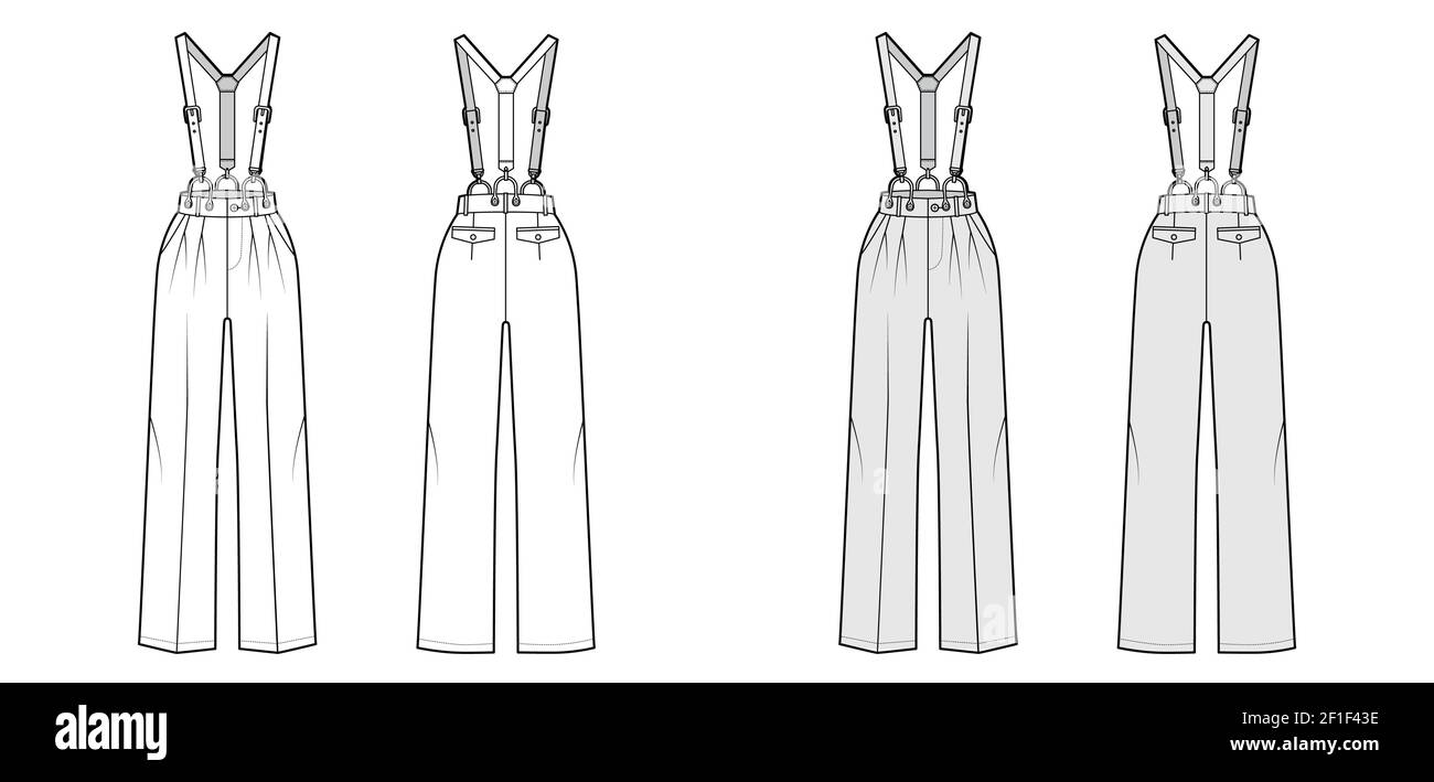 Bell bottom pants technical drawing hi-res stock photography and images ...