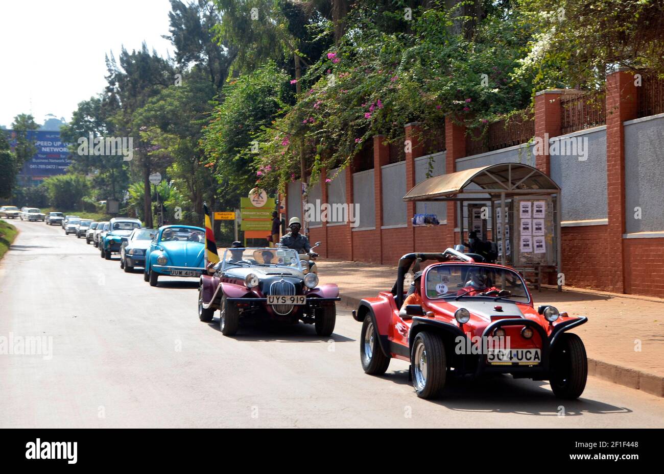 Kampala, Uganda. 8th Mar, 2021. People drive automobiles in Kampala ...