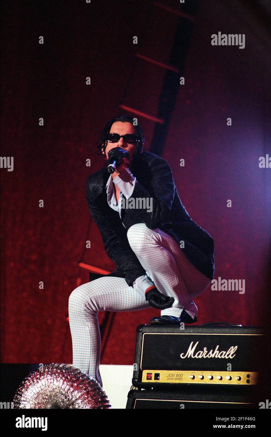 INXS in concert at Wembley Arena in London, UK. 18th June 1997 Stock ...