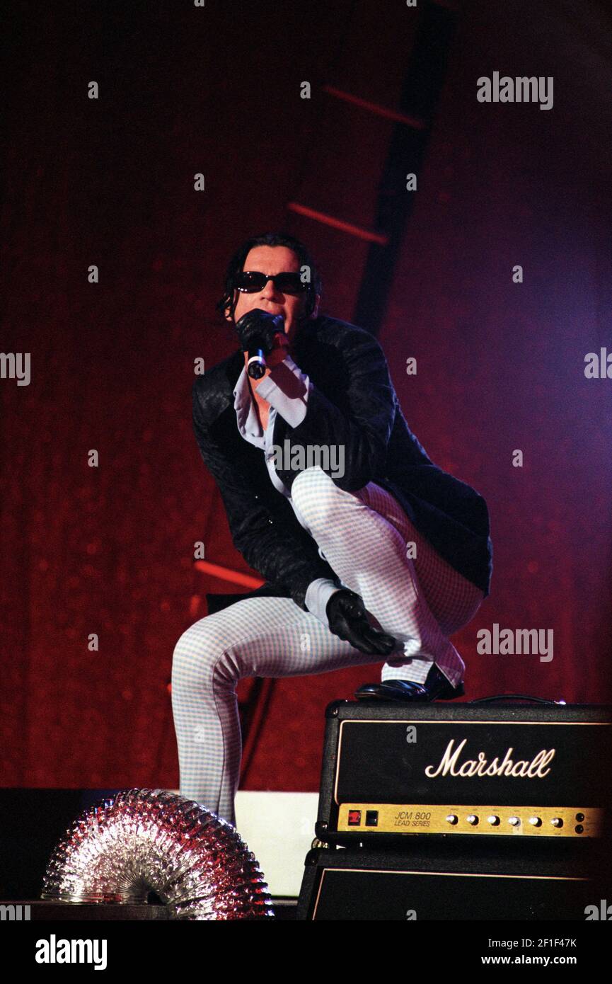 INXS in concert at Wembley Arena in London, UK. 18th June 1997 Stock ...