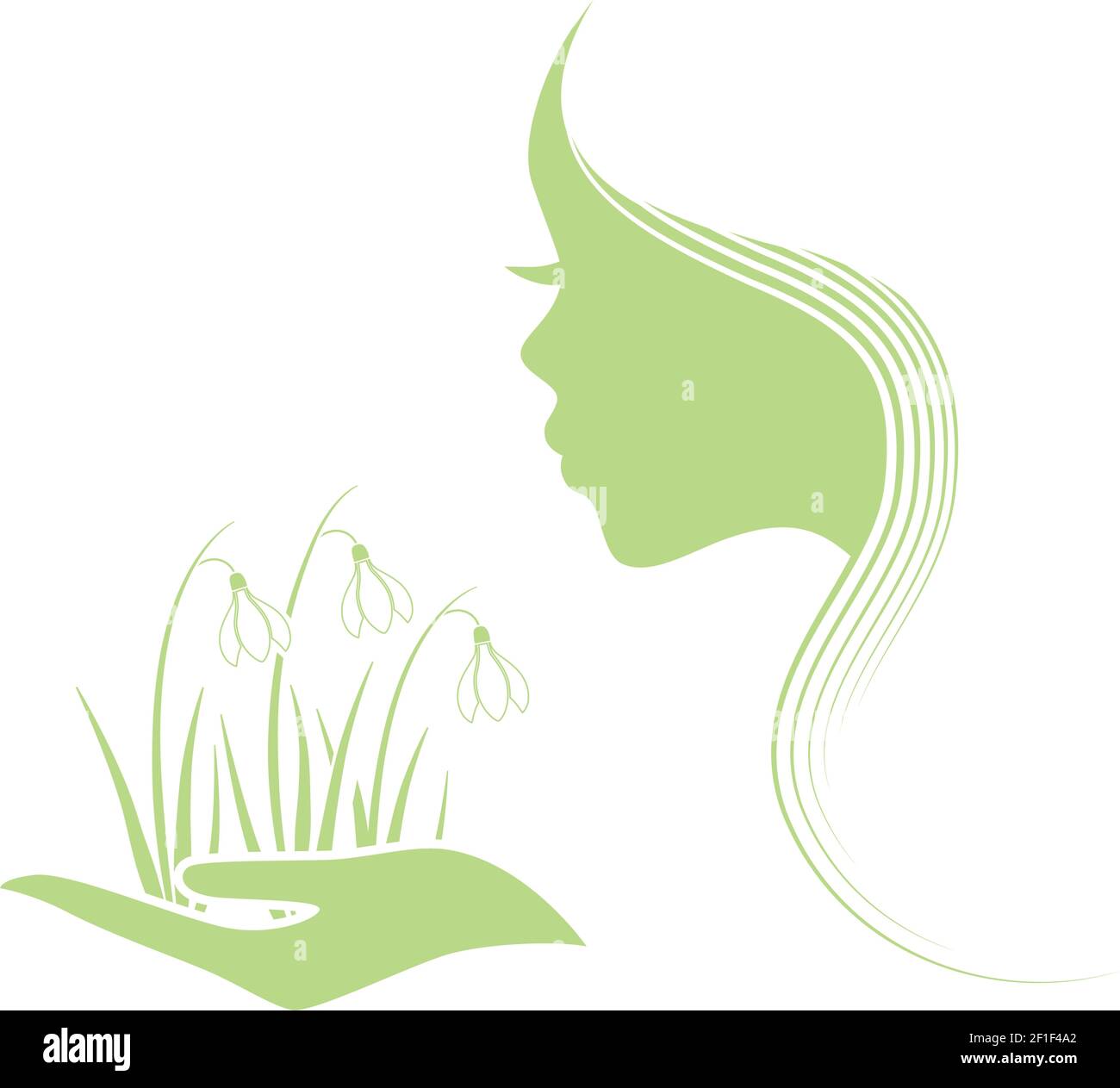 Woman spring blossom Cut Out Stock Images & Pictures - Alamy