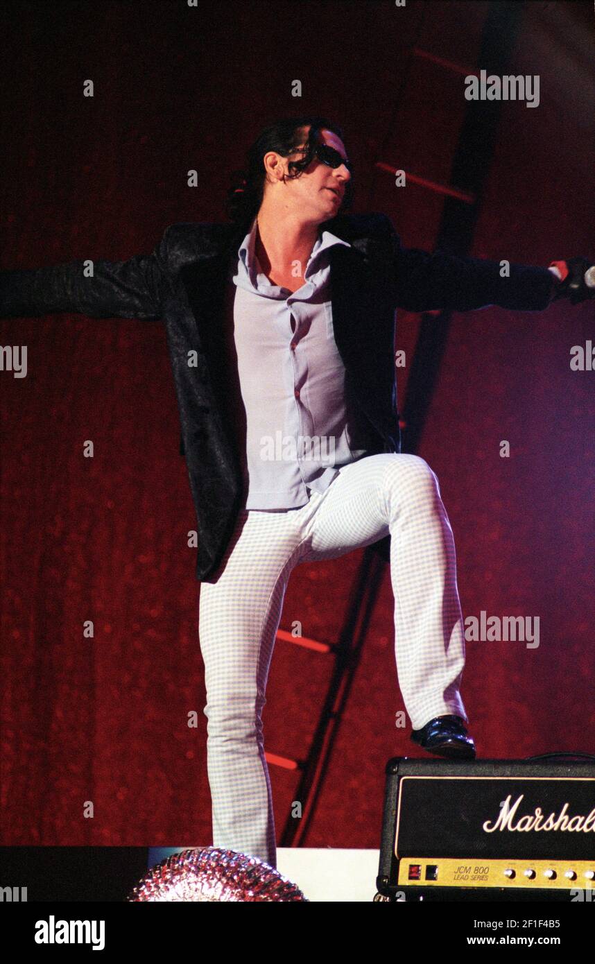 INXS in concert at Wembley Arena in London, UK. 18th June 1997 Stock ...