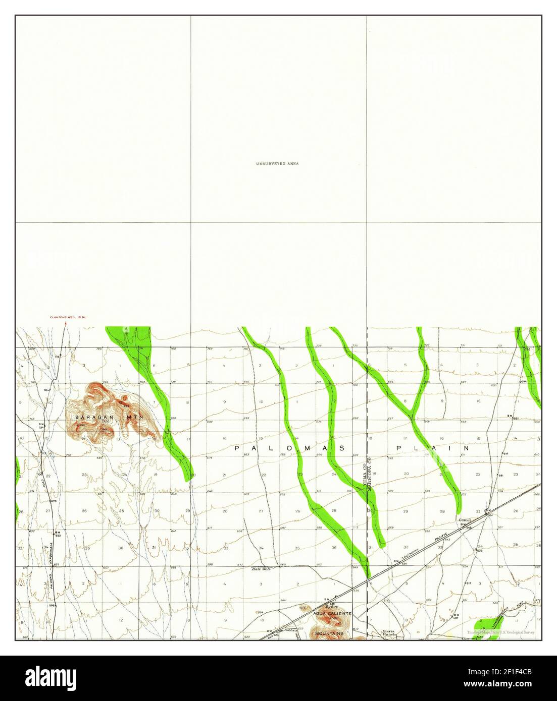 Hyder, Arizona, map 1927, 1:62500, United States of America by Timeless ...