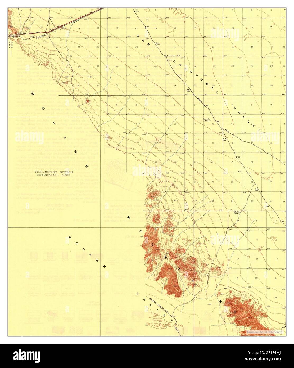 Kim, Arizona, map 1931, 1:62500, United States of America by Timeless ...