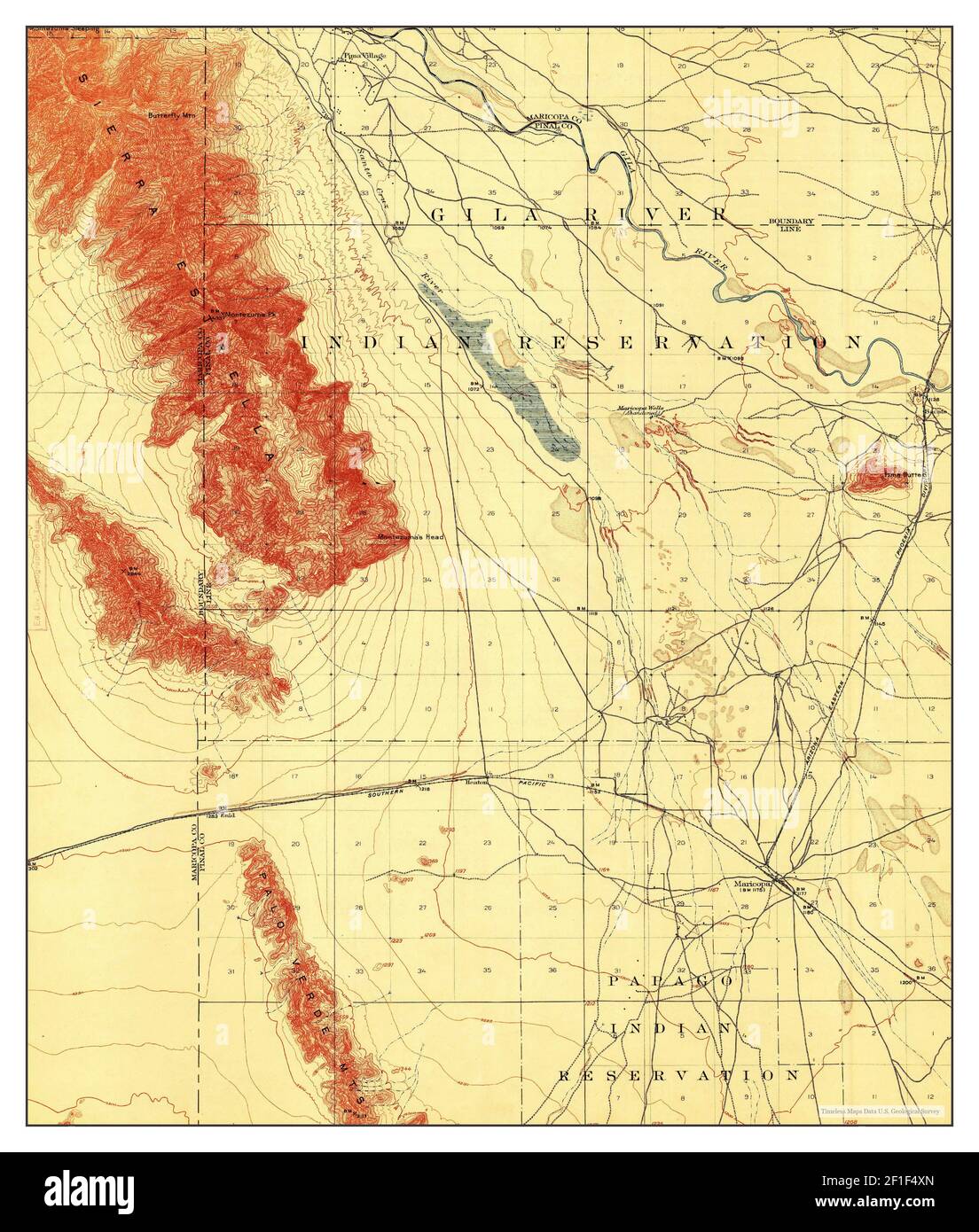 Maricopa county map hi-res stock photography and images - Alamy