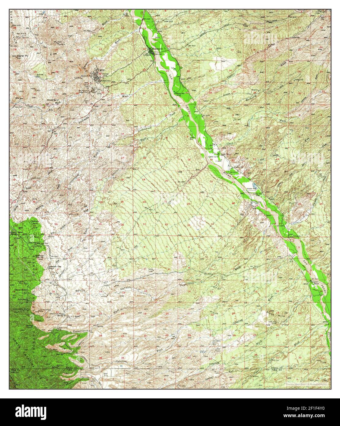 Map of mammoth hi-res stock photography and images - Alamy
